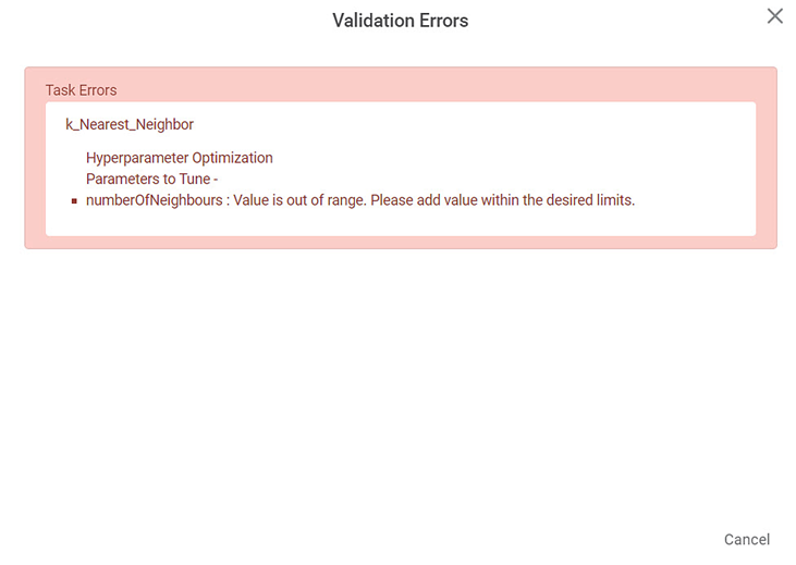 Hyperparameter Level Validation